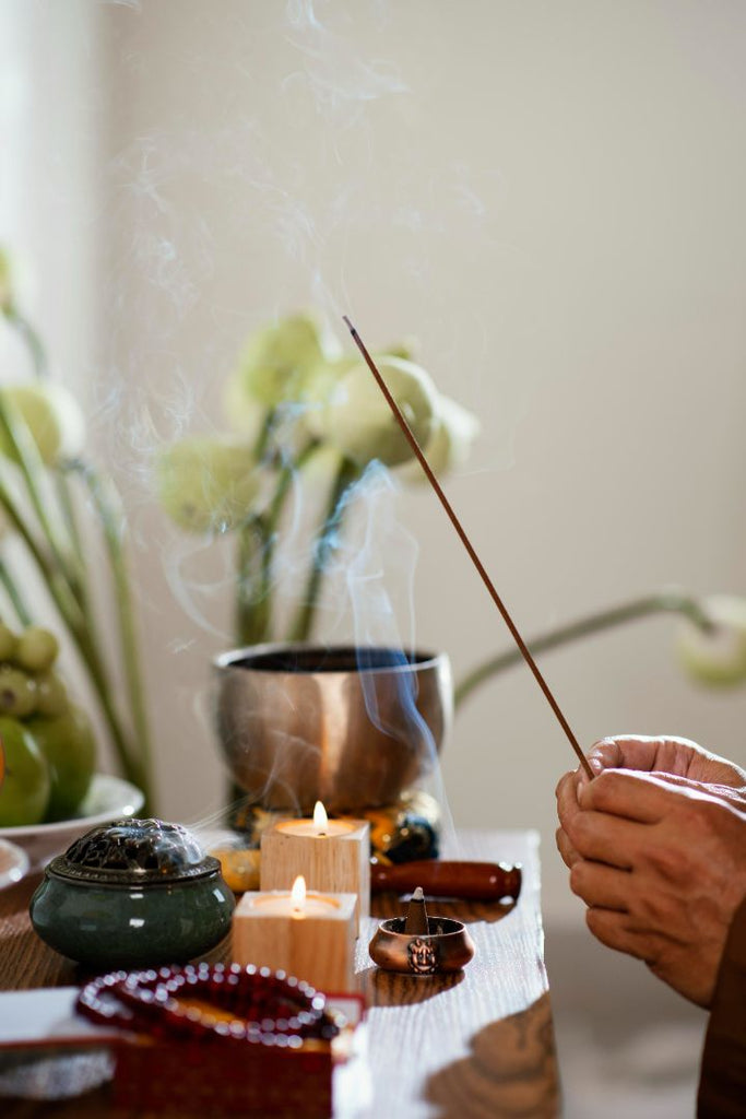 Pentacle cauldron soy candle intention candle Sage and Citrus candle ...